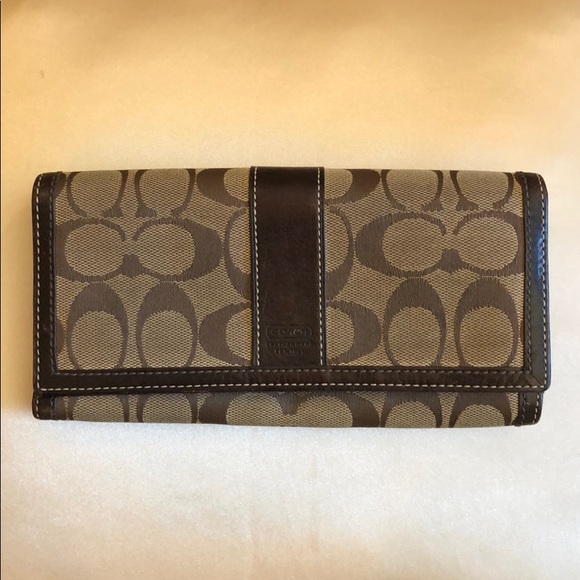 Coach | Bags | Coach Soft Wallet In Colorblock Signature Canvas | Poshmark